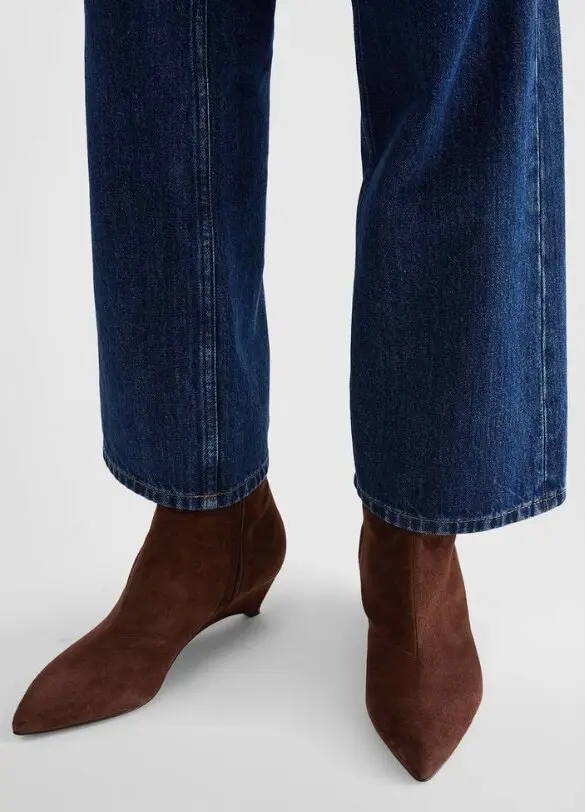 JIL SANDER Arc Ankle Boots - Chocolate Plum