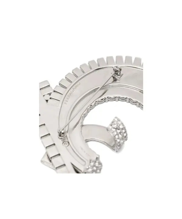 FERRAGAMO Geometric Arched Brooch