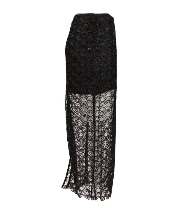 ROTATE BY BIRGER CHRISTENSEN Sequin Midi Pencil Skirt