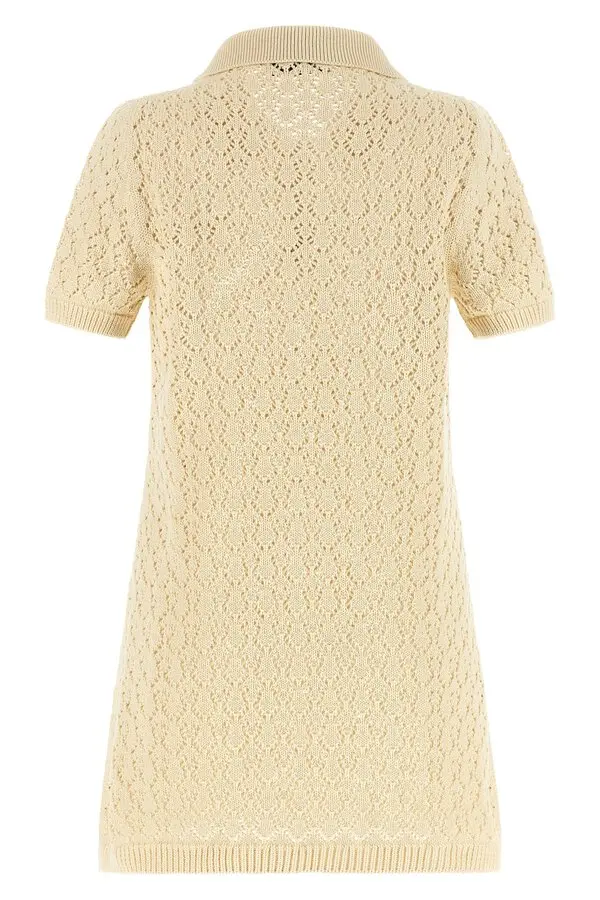 Miu Miu Openwork Short-sleeved Polo Dress