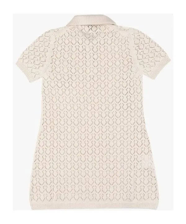 Miu Miu Openwork Short-sleeved Polo Dress