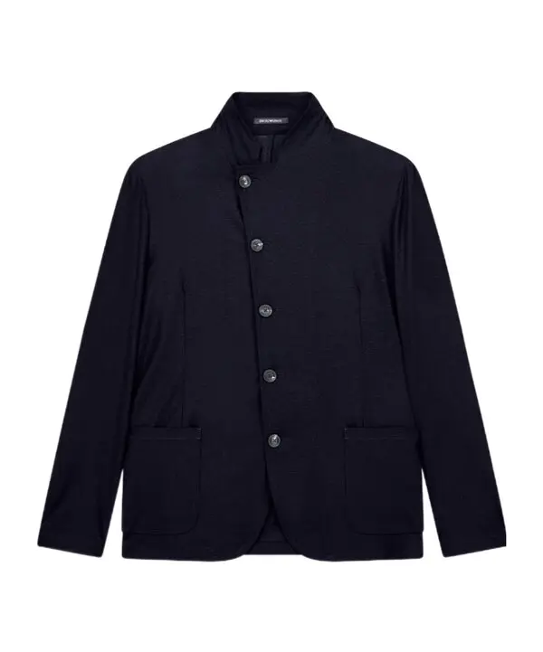Emporio Armani Tailored Jacket With Stand Collar
