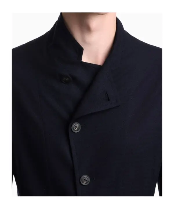 Emporio Armani Tailored Jacket With Stand Collar