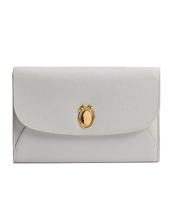 Dior Medaillon Envelope Pouch With Strap - Grey