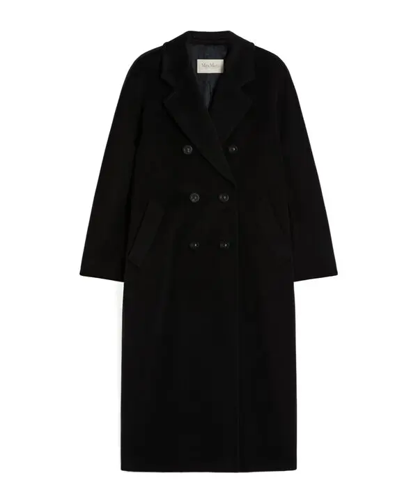 Max Mara Double-breasted Belted Coat - Black