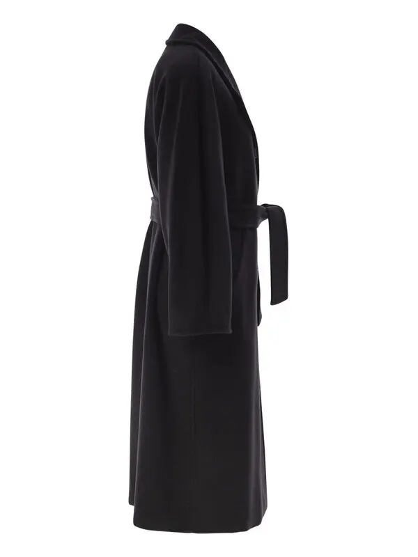 Max Mara Double-breasted Belted Coat - Black