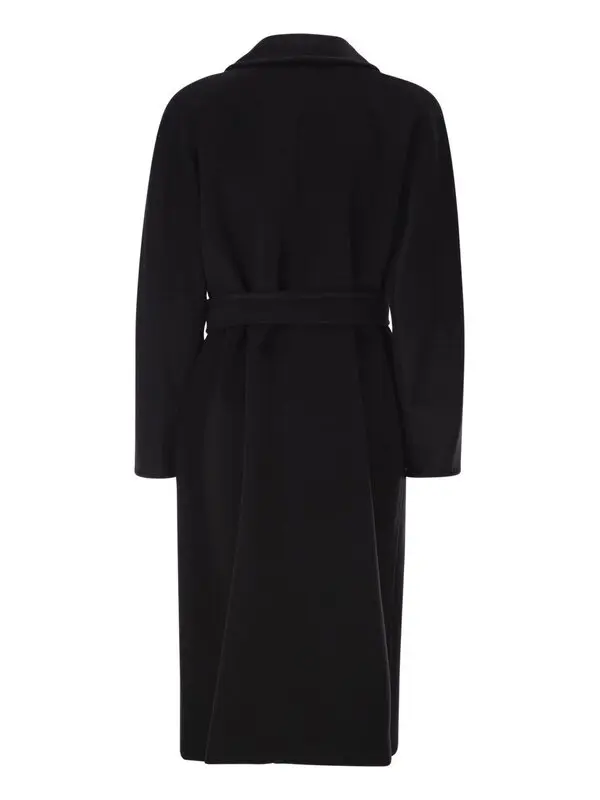 Max Mara Double-breasted Belted Coat - Black