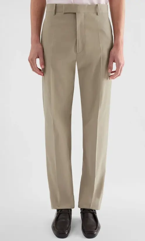 JIL SANDER Cotton Drill Trousers