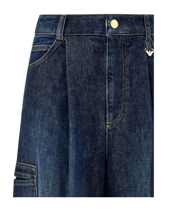 Emporio Armani Wide-leg Cargo Jeans