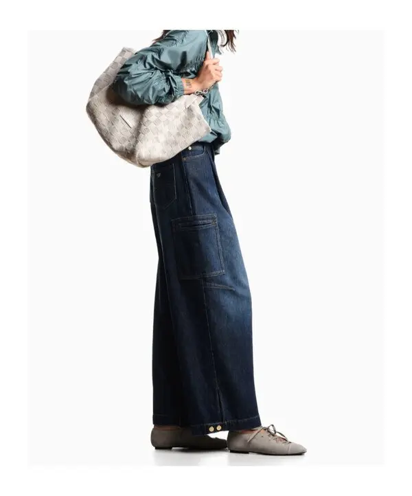 Emporio Armani Wide-leg Cargo Jeans