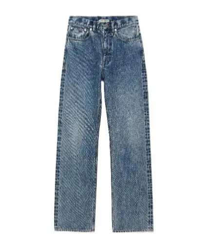 J.W.ANDERSON Straight Leg Denim Jeans In Mid Blue - Medium Blue