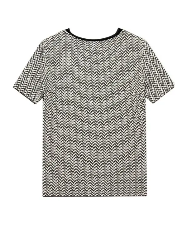 Emporio Armani Textured Crew Neck Top