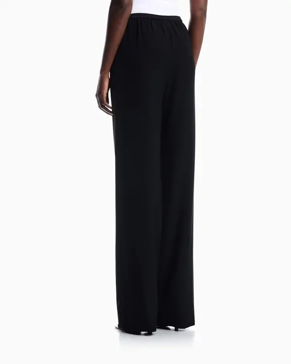 Emporio Armani Techno Cady Wide-leg Trousers