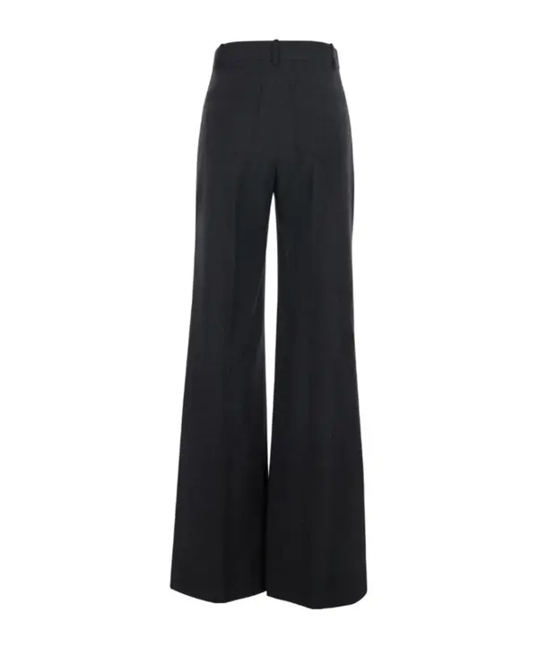 Victoria Beckham High-waisted Flared Pants With Belt Loops