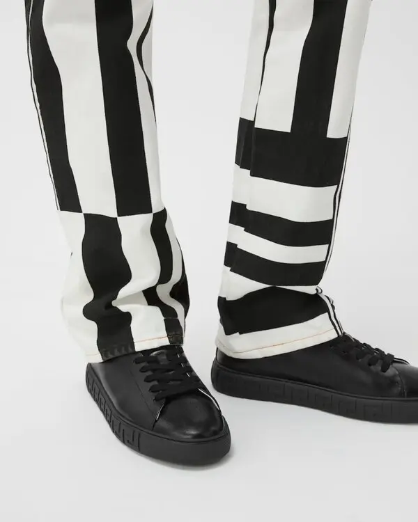 Versace Greca Leather Sneakers