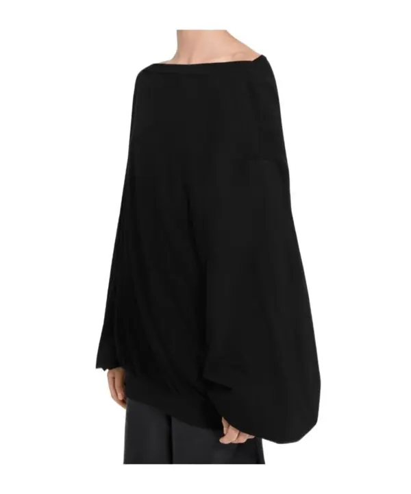 MAISON MARGIELA Oversized Off-shoulder Long Sleeve Top