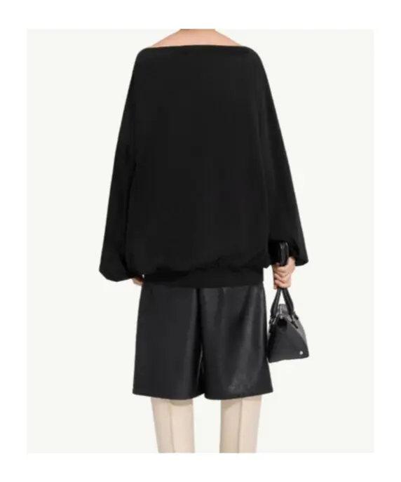 MAISON MARGIELA Oversized Off-shoulder Long Sleeve Top