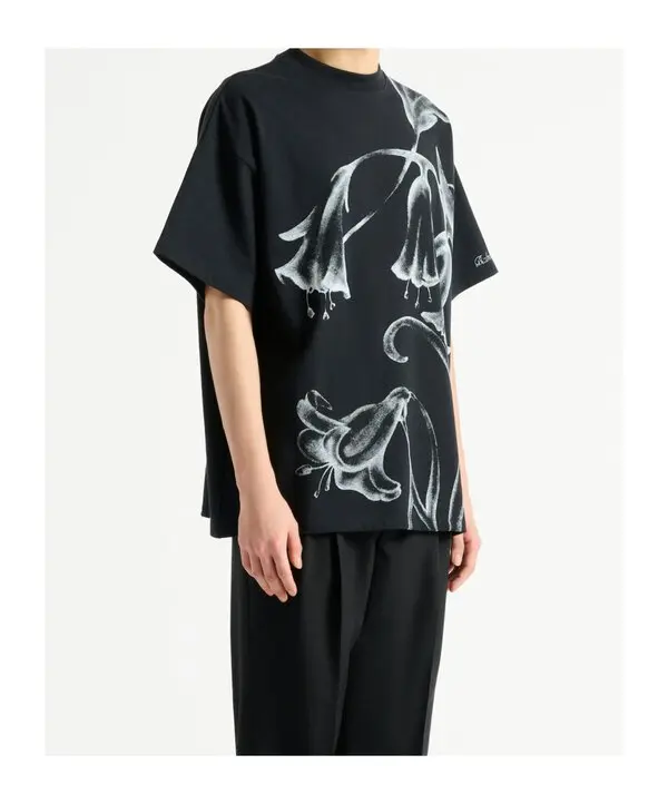 Balmain Printed Flower T-shirt