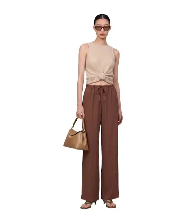 Magda Butrym Draped Top With Rose Detail