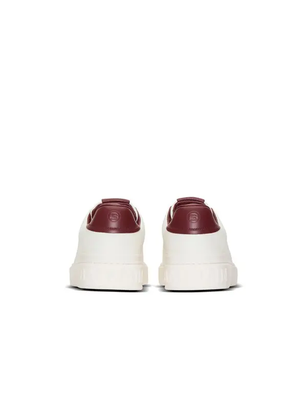 Balmain B-court Smooth Leather Trainers - White