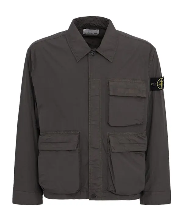 Stone Island Logo Nylon Field Jacket - Black