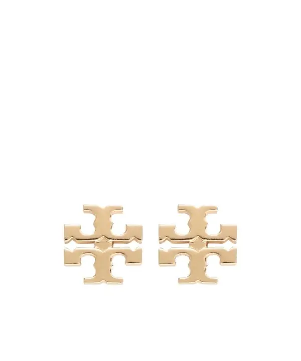 Tory Burch Logo Stud Earrings - Yellow
