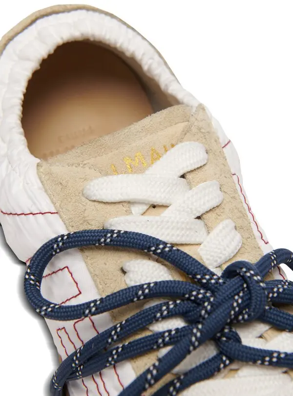Balmain Nylon And Suede Racer Trainers