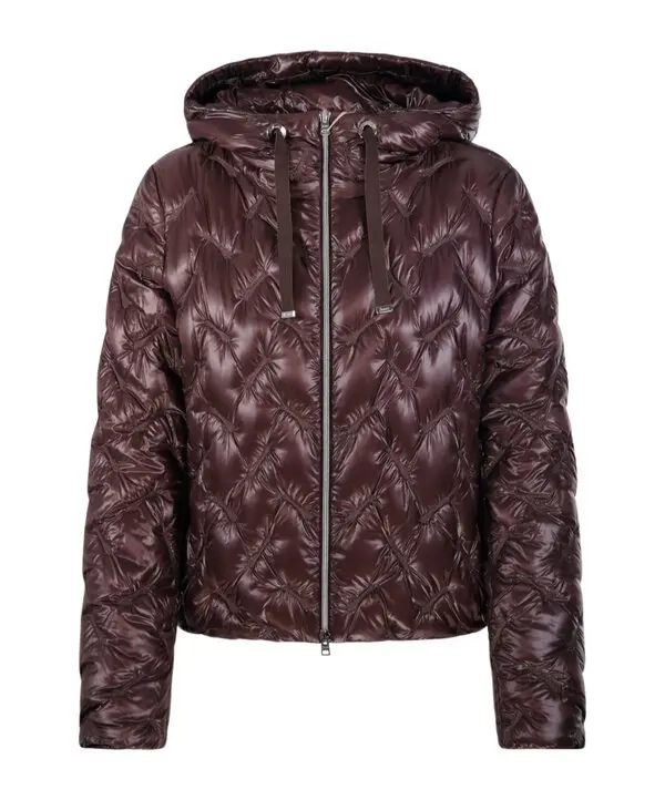 Herno Quilted Hooded Jacket - Red
