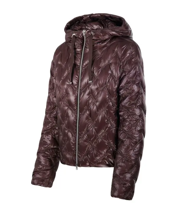 Herno Quilted Hooded Jacket - Red