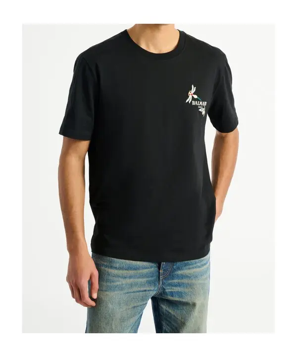 Balmain Embroidered Insect T-shirt - Black