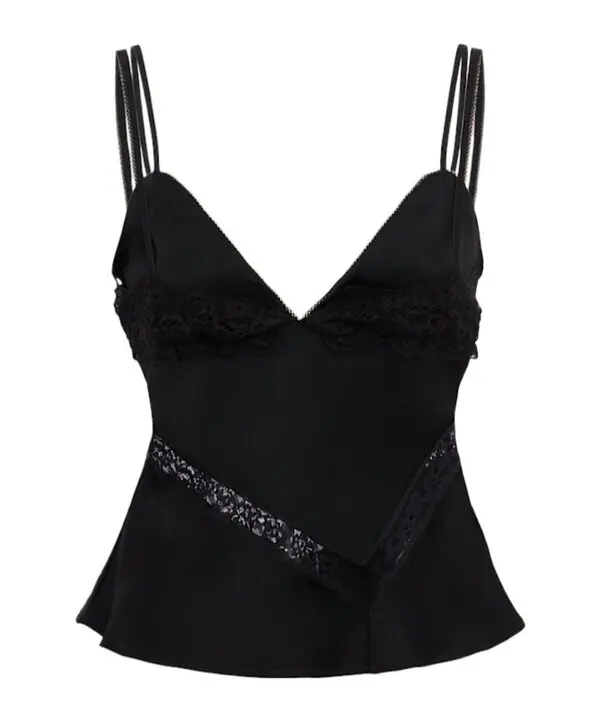 MSGM Lace Satin Camisole