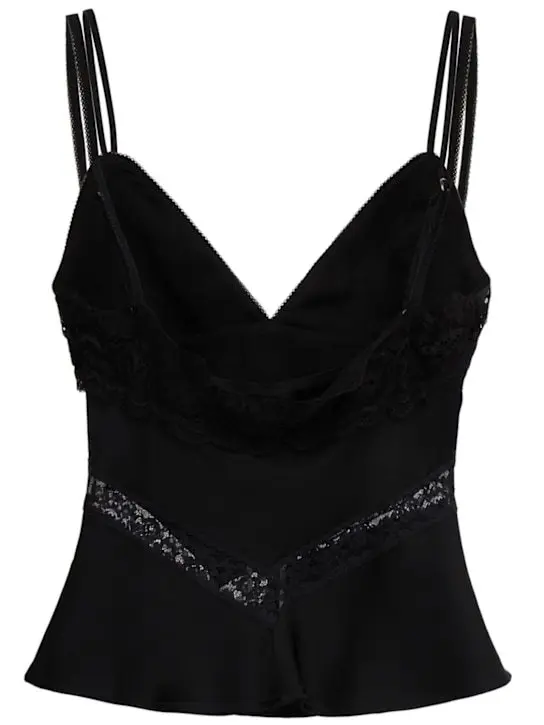 MSGM Lace Satin Camisole