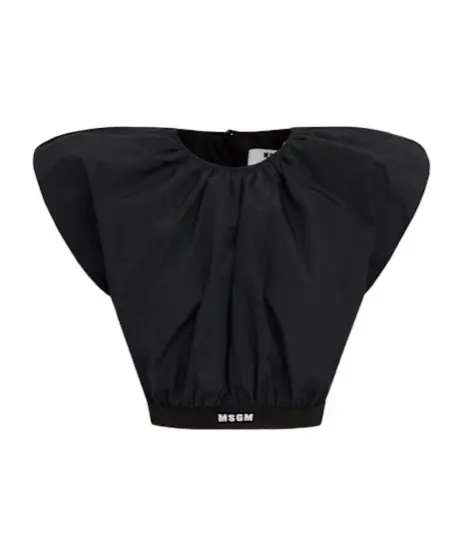 MSGM Logo Crop Top