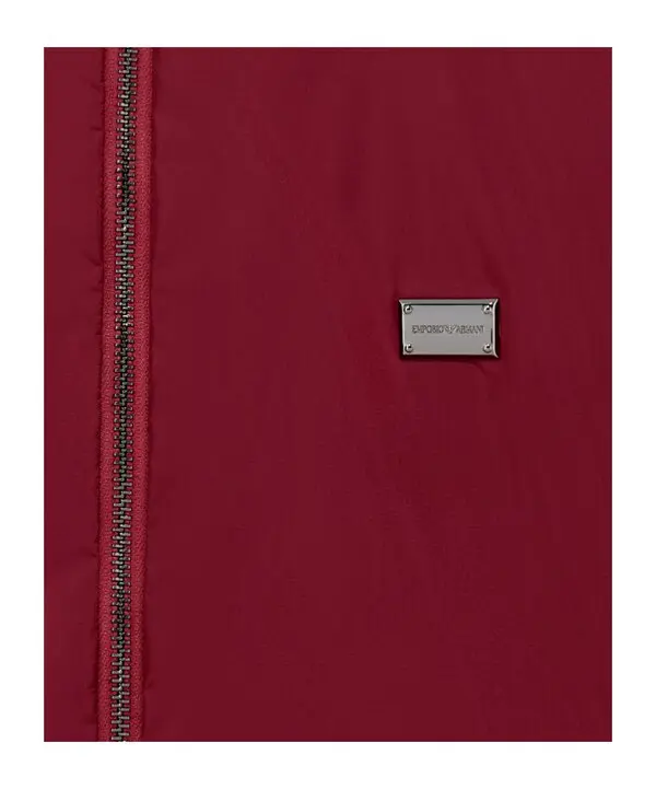Emporio Armani Hooded Blouson Jacket With All-over Print Lining