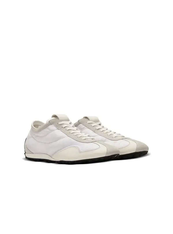Balmain Racing Low Trainers In Nylon And Leather