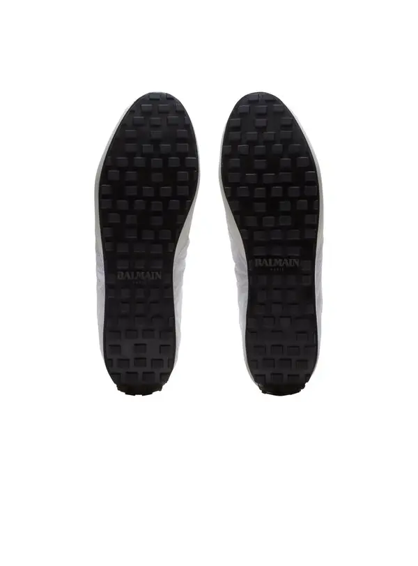Balmain Racing Low Trainers In Nylon And Leather
