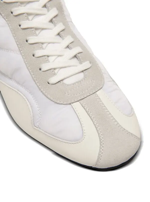 Balmain Racing Low Trainers In Nylon And Leather