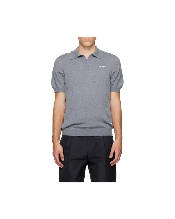 Alexander McQueen Logo-embroidered Short-sleeve Top - Gray