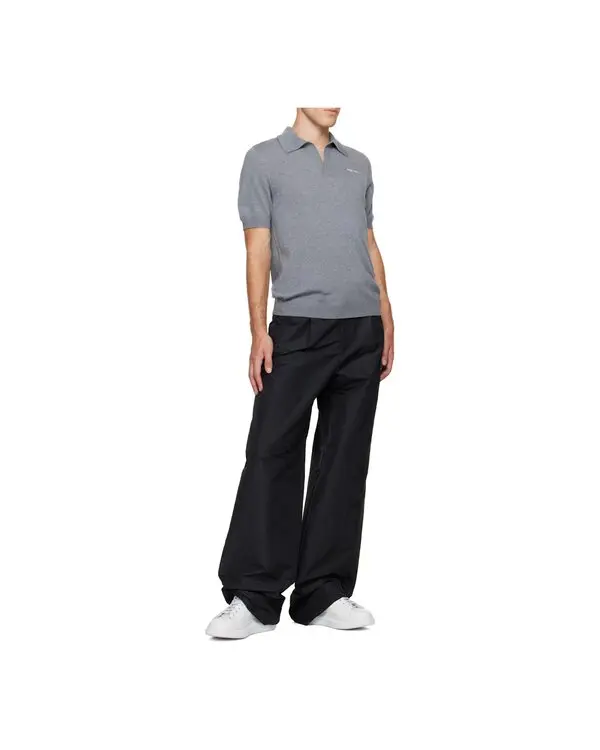 Alexander McQueen Logo-embroidered Short-sleeve Top - Gray