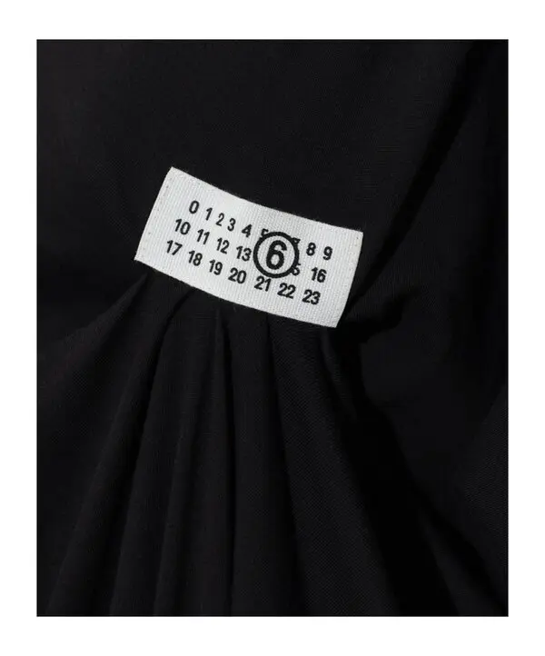 MAISON MARGIELA Gathered Logo-patch Dress
