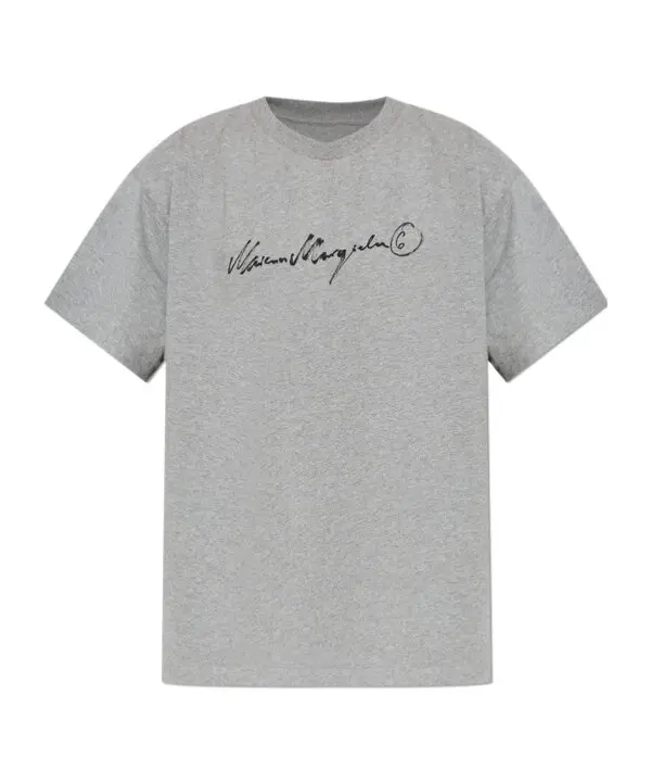 MAISON MARGIELA Cotton Jersey T-shirt - Grey