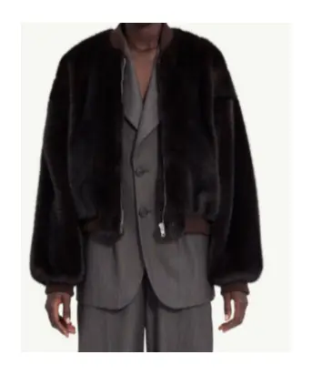 MAISON MARGIELA Furry Bomber Jacket