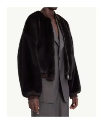 MAISON MARGIELA Furry Bomber Jacket