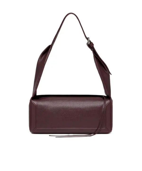 MAISON MARGIELA Medium Box Bag East West Shoulder Bag - Bordeaux