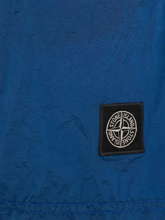 Stone Island Logo Detail Nylon Shorts
