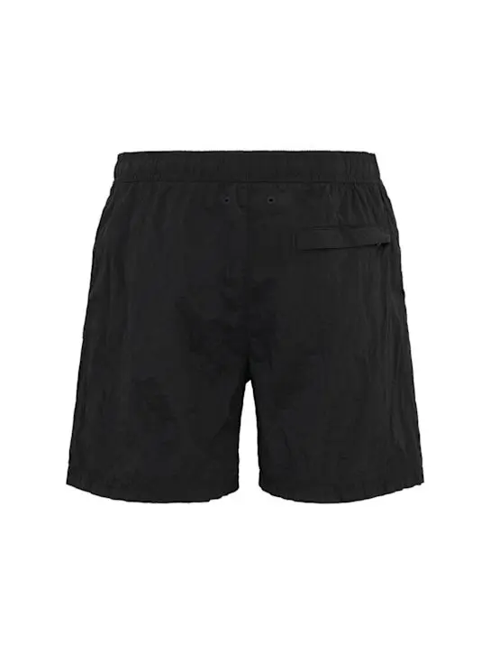 Stone Island Logo Detail Nylon Shorts