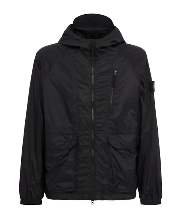 Stone Island Logo Nylon Casual Jacket