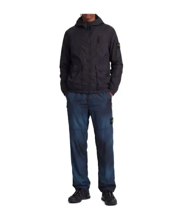 Stone Island Logo Nylon Casual Jacket