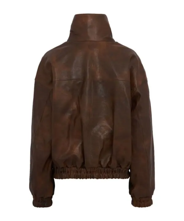 Magda Butrym Leather Bomber Jacket