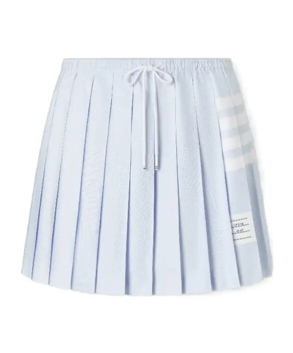 Thom Browne Drawstring Pleated Mini Skirt
